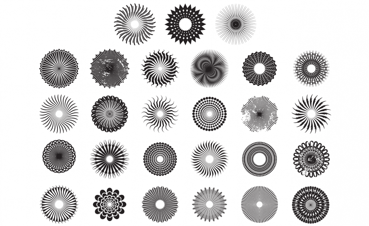 Adobe Illustrator Circle Pattern Vector Pack Adobe Illustrator Circle Pattern Vector Pack