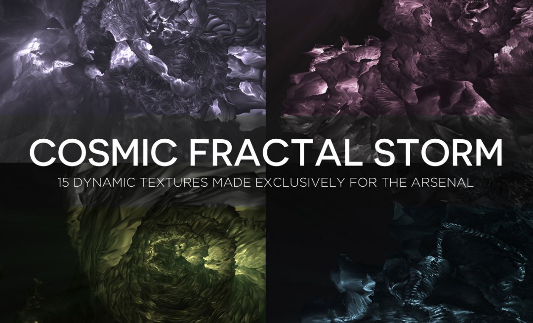 Best Abstract Textures 2016: Cosmic Fractal Storm