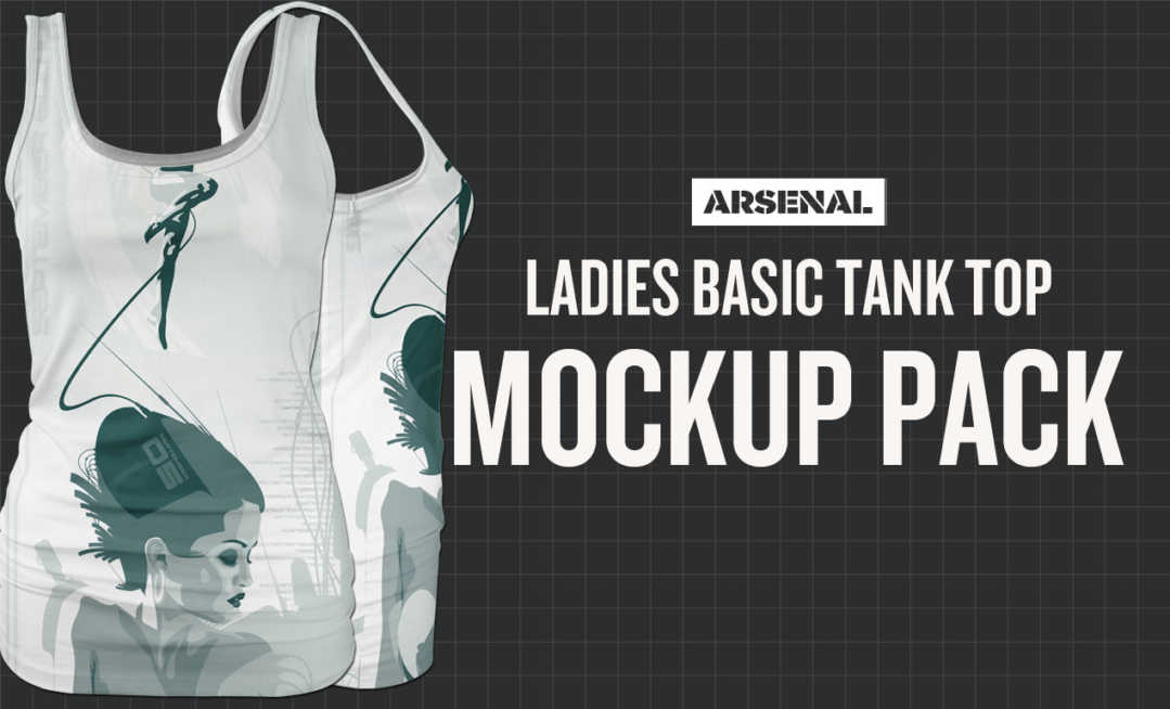 Ladies Basic Tank Top Mockup Templates Pack