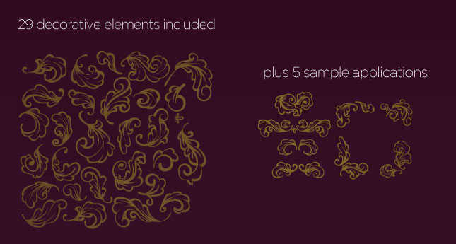 Swirl Flourish Vector Pack