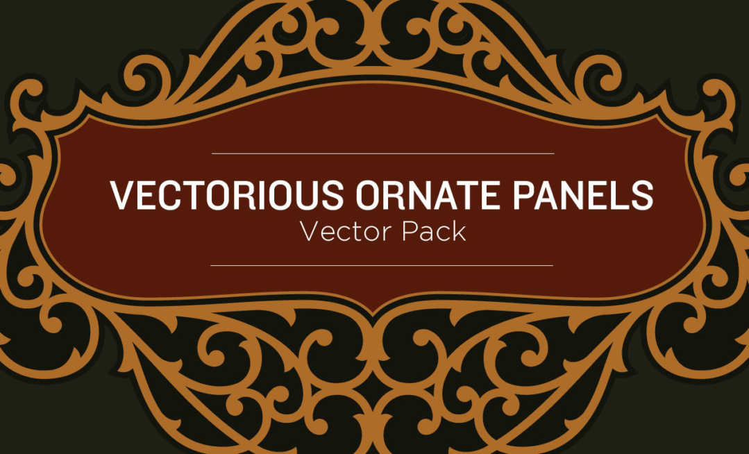 Vectorious Ornate Panel Vector Pack by Jason Carne - Go Media's Arsenal