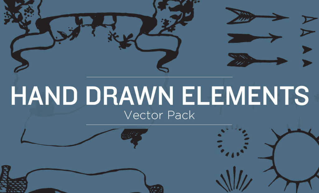 Hand Drawn Elements Vector Pack