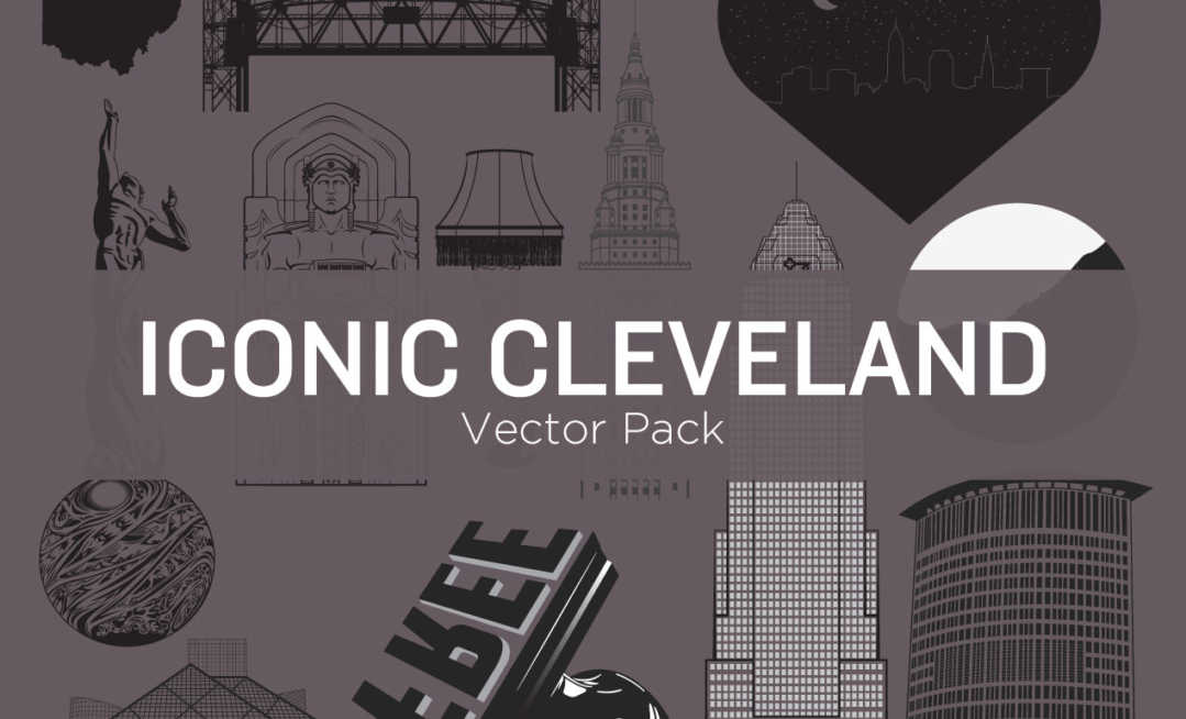 Iconic Cleveland Vector Pack by Go Media