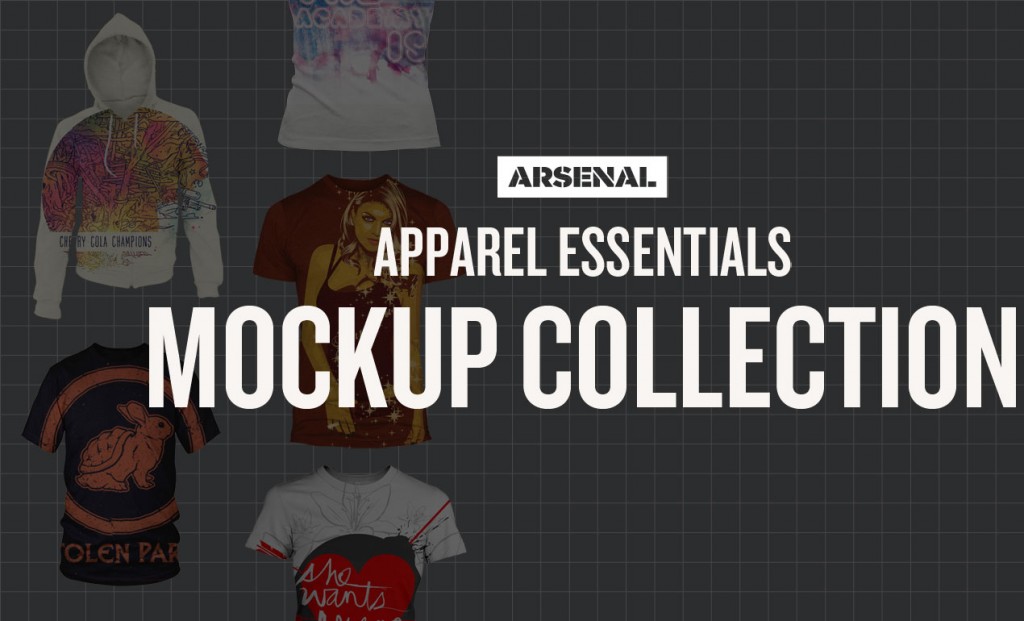 Photoshop Apparel Mockup Template Essentials Collection by Go Media
