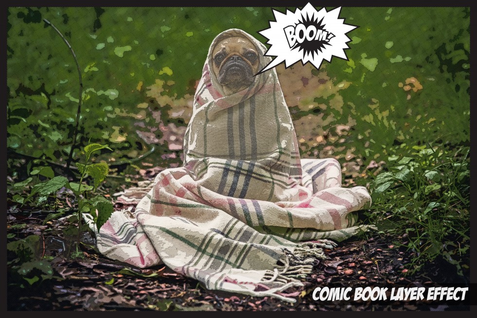 Comic Book Hero Layer Effect Free