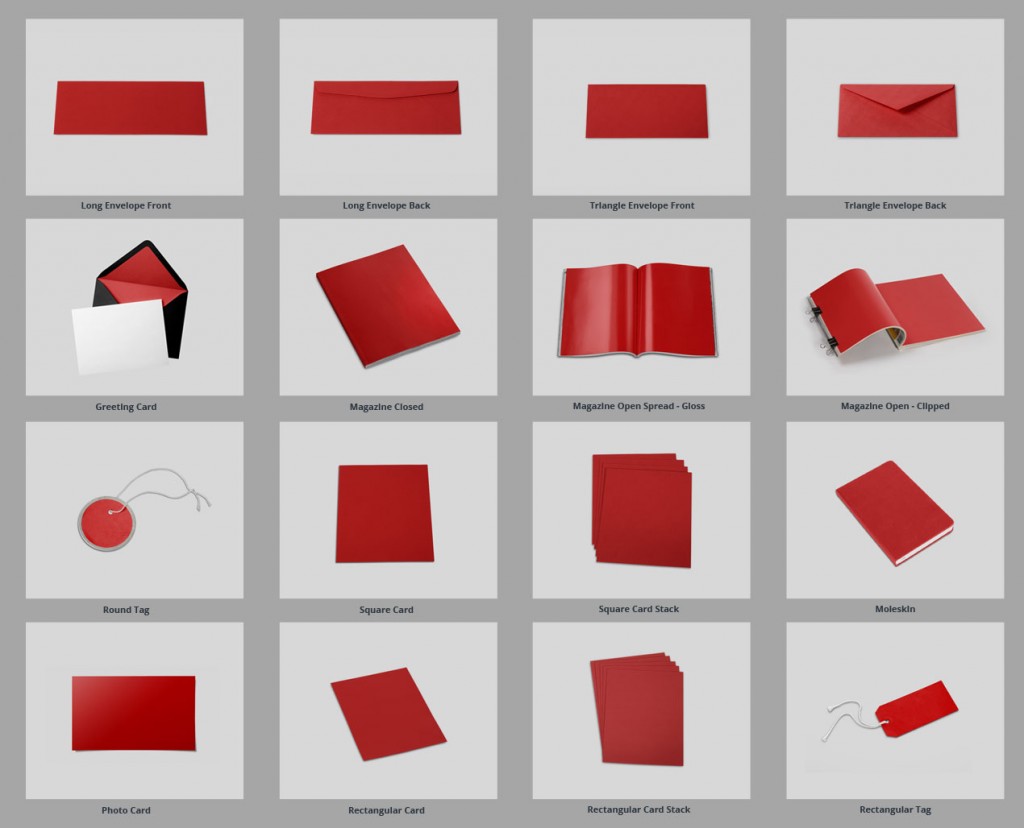 Photoshop Paper Mockup Templates Pack