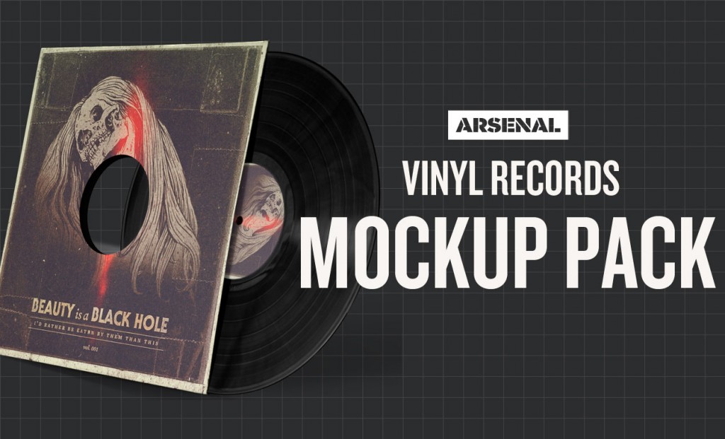 Photoshop Vinyl Records Mockup Template Pack