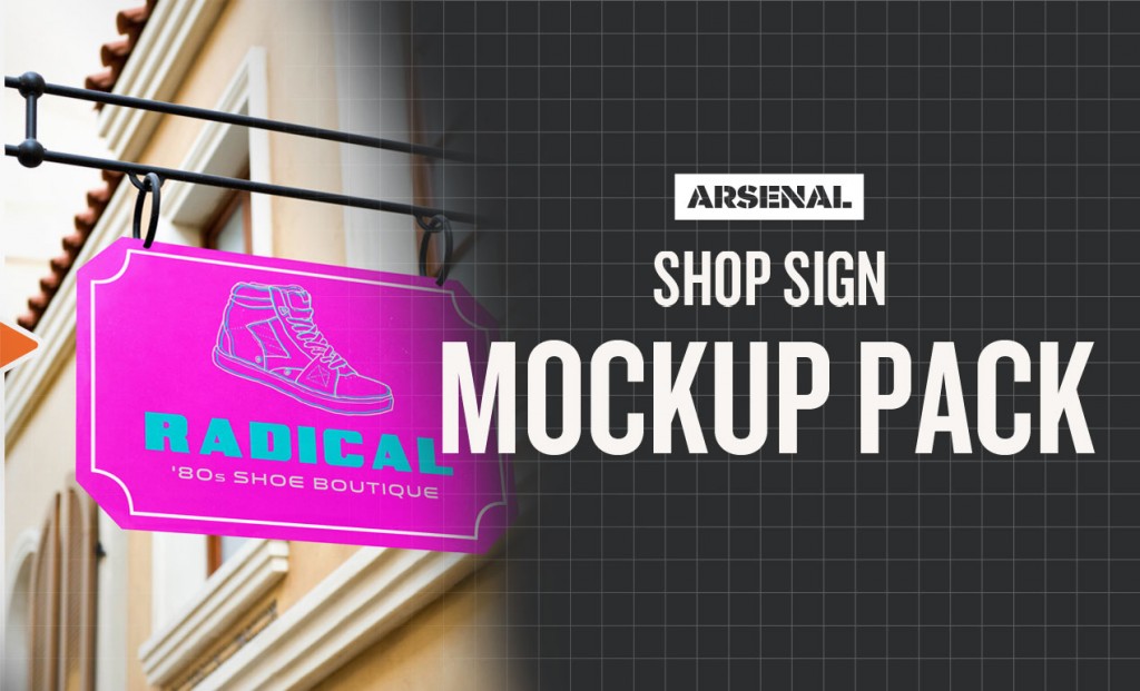 Shop Sign Mockup Templates Pack by Go Media