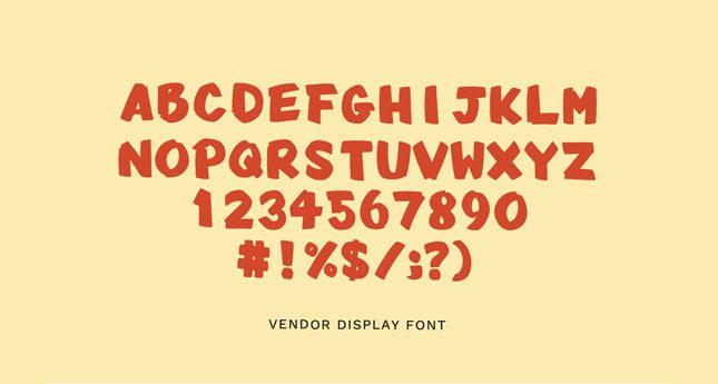 Vendor Handwritten Font