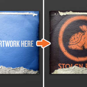 Distressed Poster Mockup Templates Pack