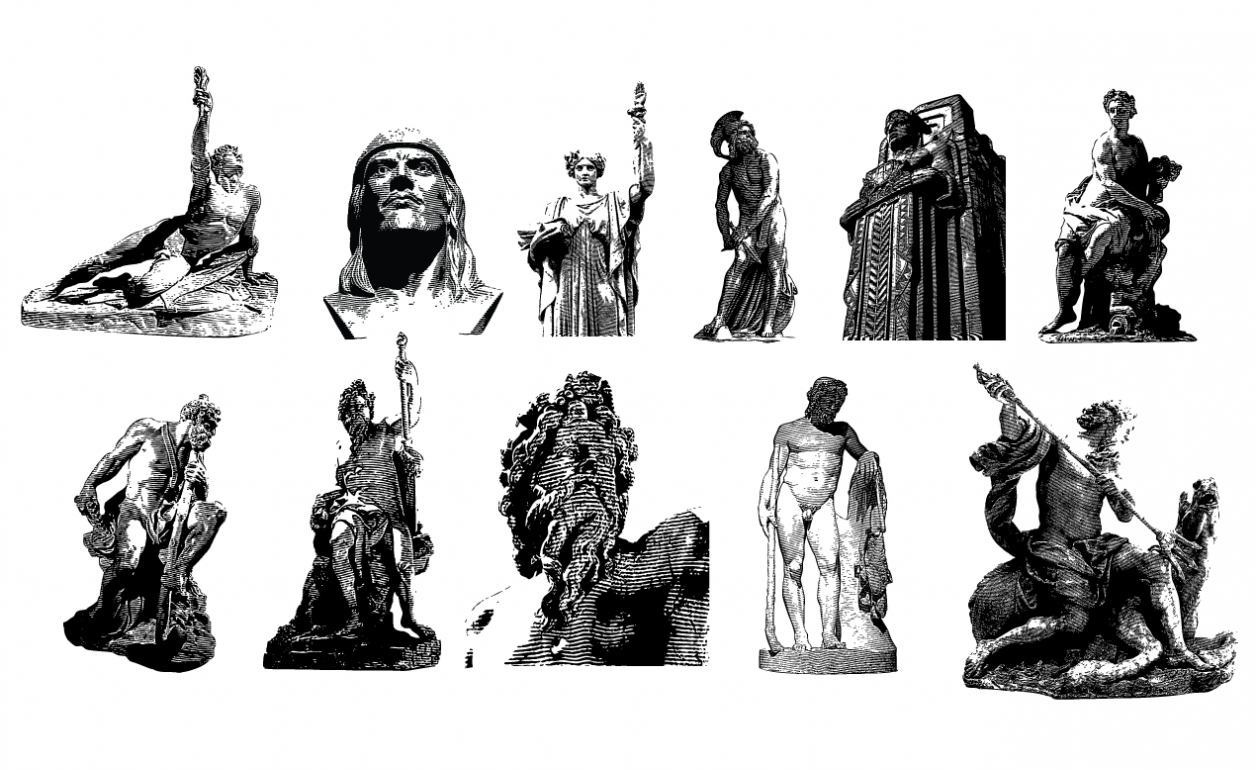Statues Vector Pack for Adobe Illustrator