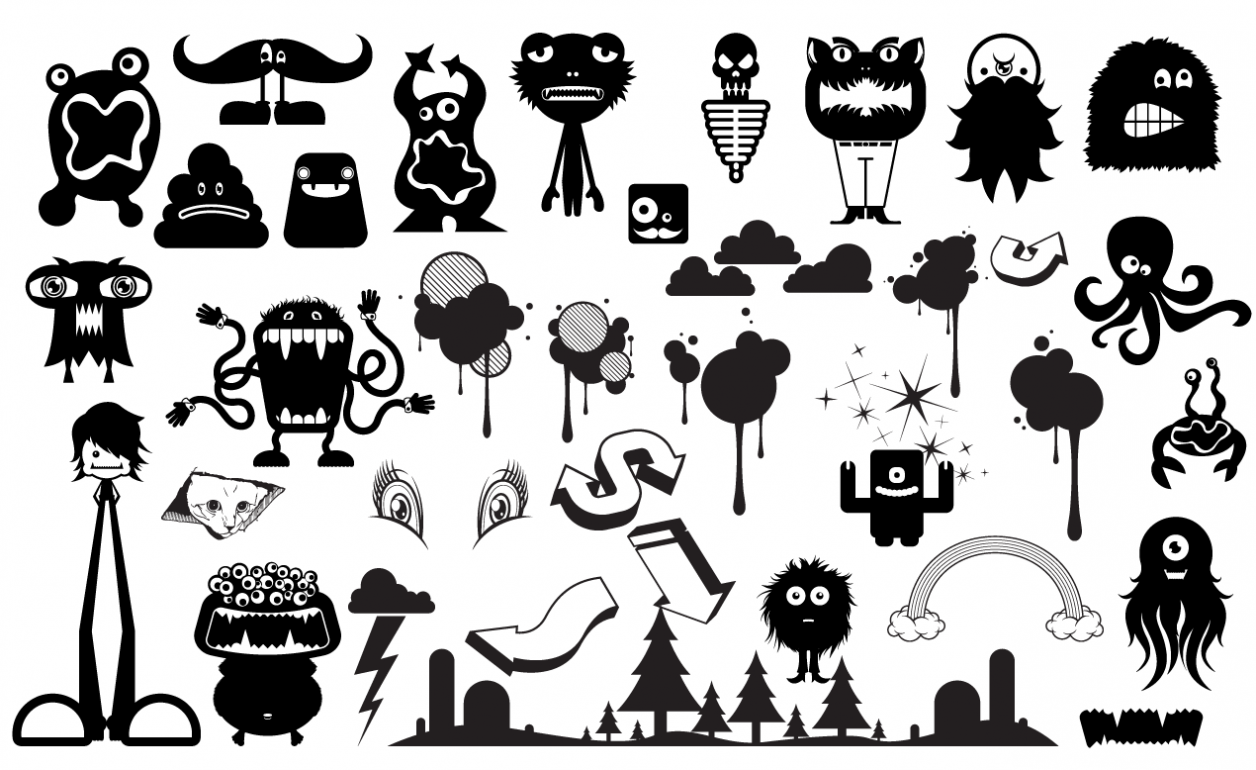 Monster Vector Pack for Adobe Illustrator