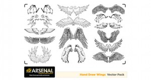 Wing Vector Set - Go Media's Arsenal