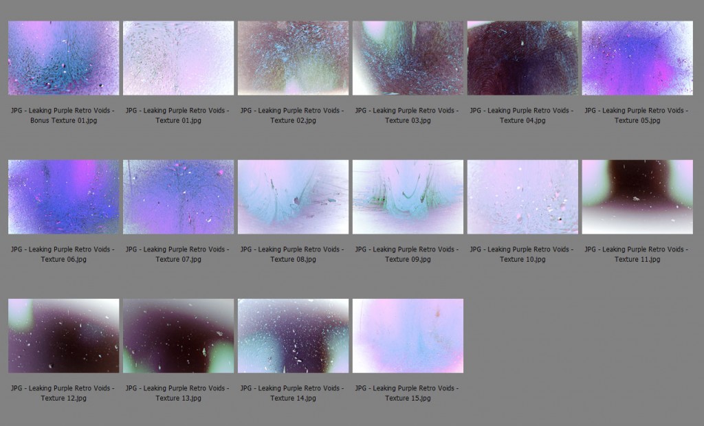 Leaking Purple Retro Voids Abstract Textures by Go Media