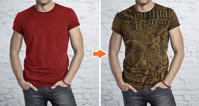 Men's Crew Neck Modelshot Mockup Template Pack